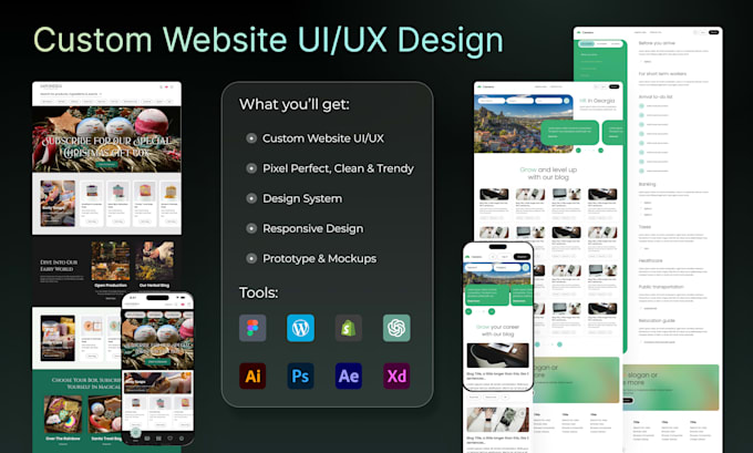 Design creative, user centered website in figma by Annasdesigndata | Fiverr