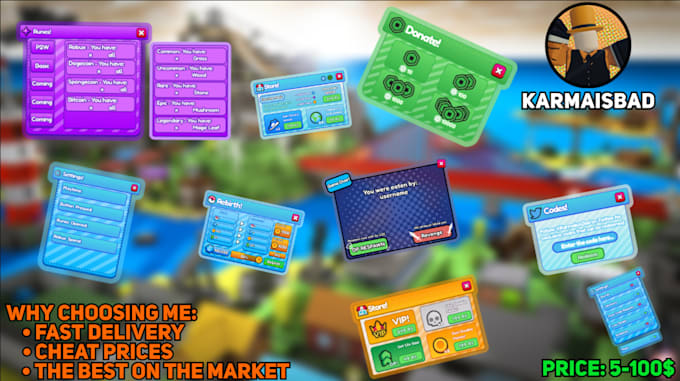 Create professional roblox ui,ux for you by Karmaisabad | Fiverr
