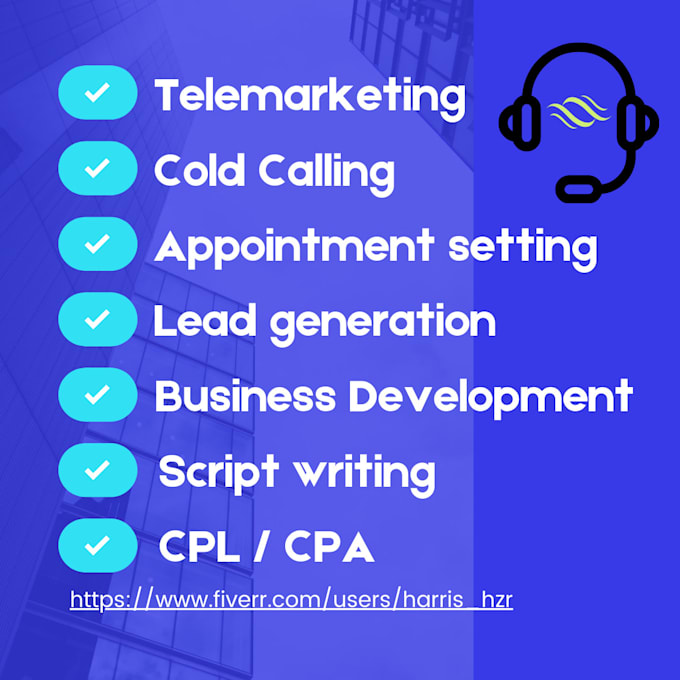 Do telemarketing, cold calling and appointment setting by Harris_hzr ...