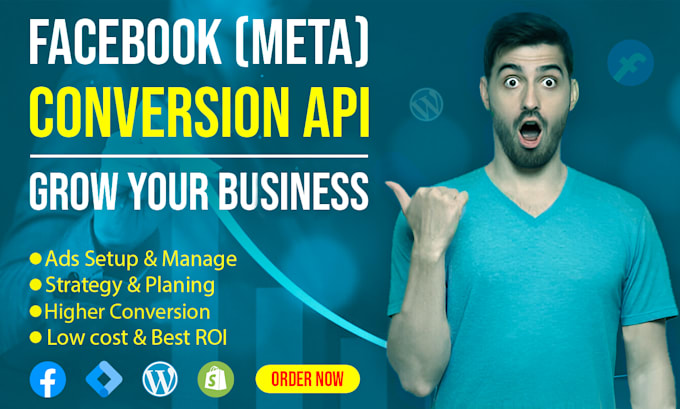 Setup facebook meta conversion api pixel tracking for funnel by Asif_robaid | Fiverr