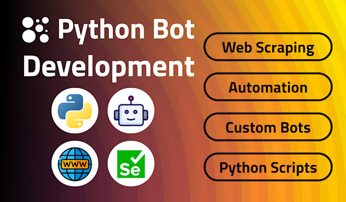 Do python script bot development web scraping by Abulkalam_asif | Fiverr