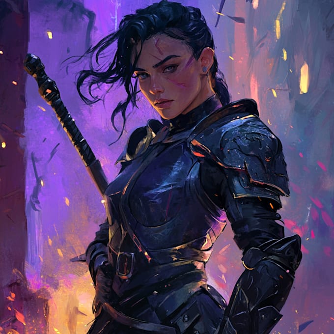 Design realistic fantasy dnd game character illustration by Ivybennet4 ...