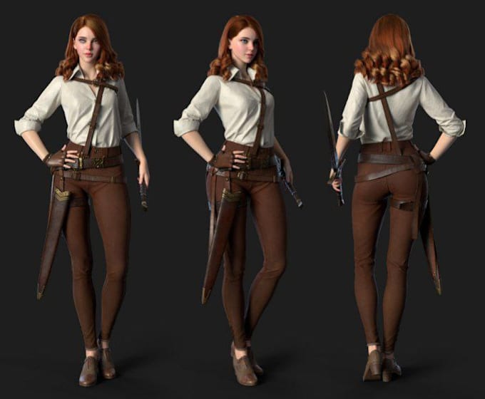 Do 3d game character rigging 3d metahuman and animation for unity, unreal engine by Ingm921 | Fiverr