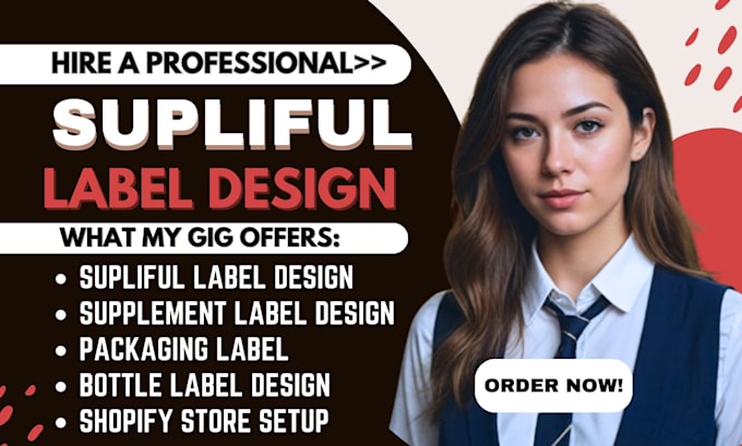 Do supliful label design, supplement label, packaging label, product ...