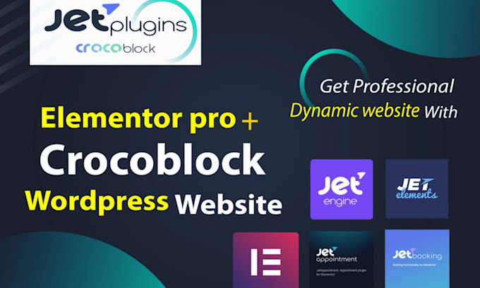 Create a custom wordpress website using crocoblock, jet engine, elementor pro by Olu_socials ...