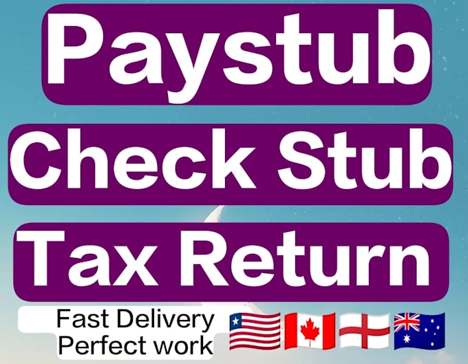 Make professional paystub, checkstub and payslip by Shanushahg | Fiverr