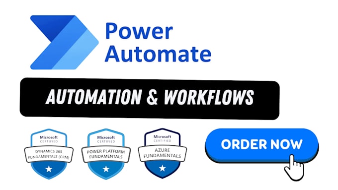 Automate advanced workflows with microsoft power automate by Microsoft365day | Fiverr