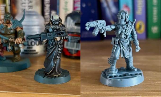 Custom 3d resin print and paint model warhammer 40k 3d miniature board ...