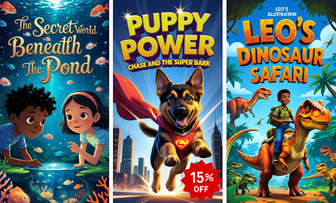 Draw 3d children storybook illustration, children book, book ...