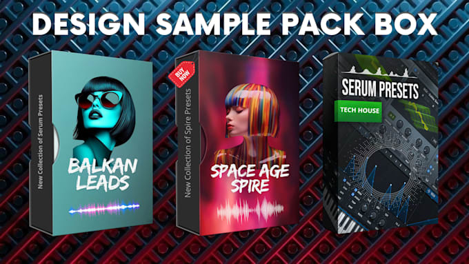 Design sample pack box, loop and drum kit for music producer by Medles ...