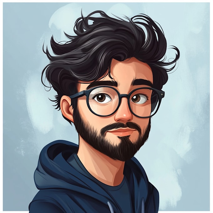 Do a cartoon portrait by Rhaelydson | Fiverr