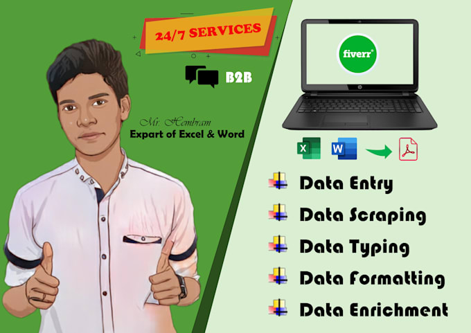 Do perfect data entry by Dukhunath | Fiverr