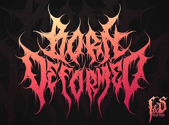 Custom death metal, metalcore, deathcore logo with texture by Horace ...
