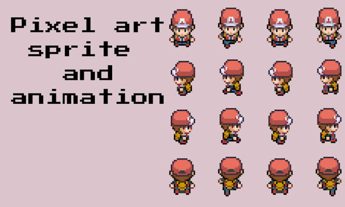 Do pixel art animation 16px, 32px and pixel art sprite sheet for game ...
