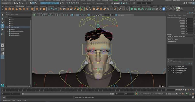 3d cartoon rig for 3d animation,game ready character mocap ik fk ...
