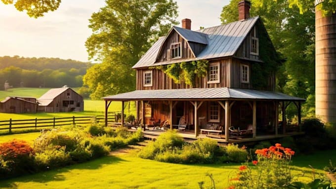 3d model farmhouse, modern house, 3d vacation house, pent house by ...