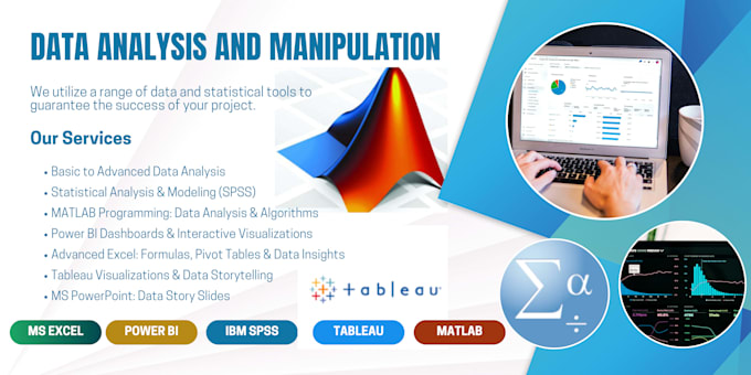 Do excel, spss, matlab, power bi, and tableau projects by Nurse_bruce | Fiverr
