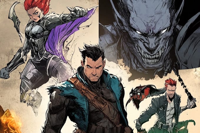 Draw a comic character design for you by Alberanson | Fiverr