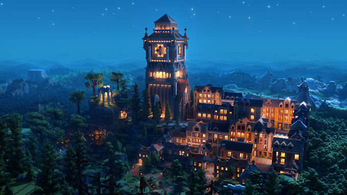 Build minecraft castle, villages, base, hubs, spawns by Abirah_a | Fiverr