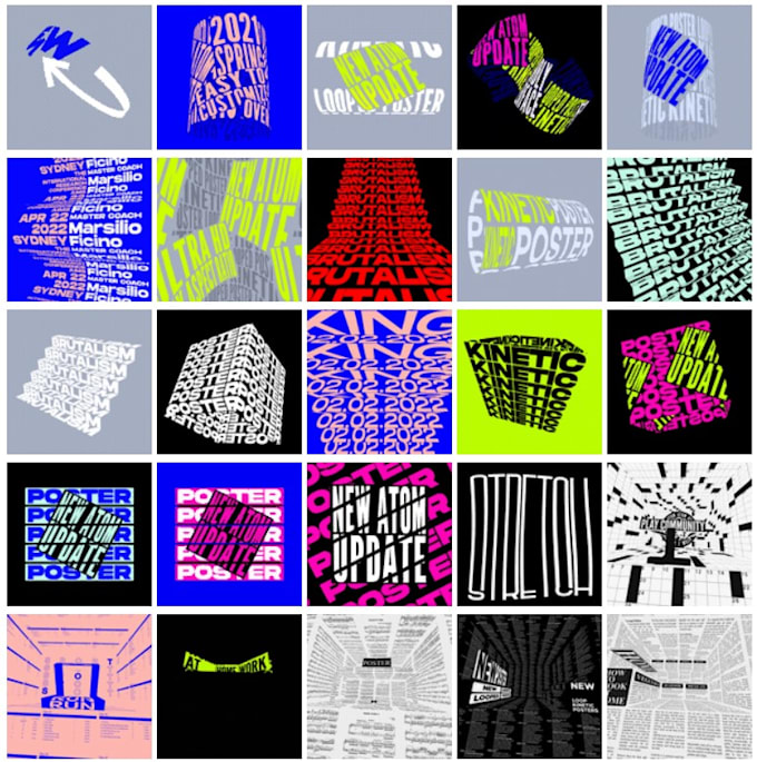 Create a kinetic poster by Giacomotura | Fiverr