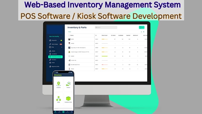 Develop web based stock inventory management system, pos, kiosk software by Lim_tech1 | Fiverr