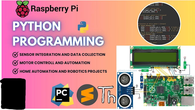 Do python programming on raspberry pi integerated sensors by Rani_huma1 ...