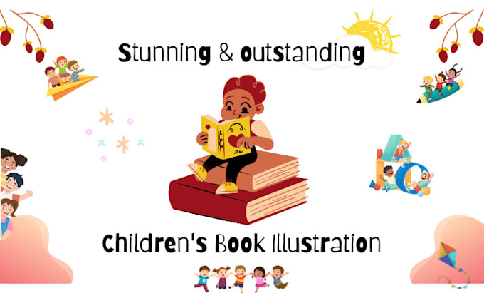 Create stunning children book illustration, kid storybook art, kids ...