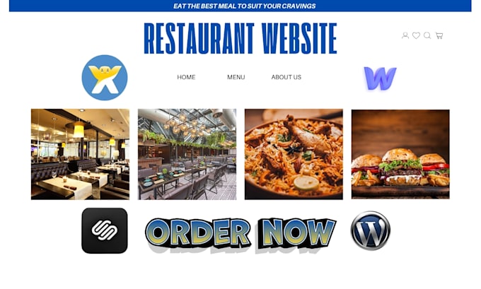 Design restaurant food eating dinning culinary eatery website by ...