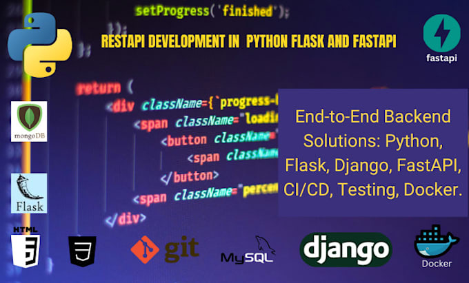 Deploy and build backend api with python, flask, django and fastapi by Jamiukazeem | Fiverr