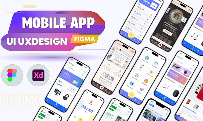 Professional android ios mobile app ui ux design services using figma by Futureconcep666 | Fiverr