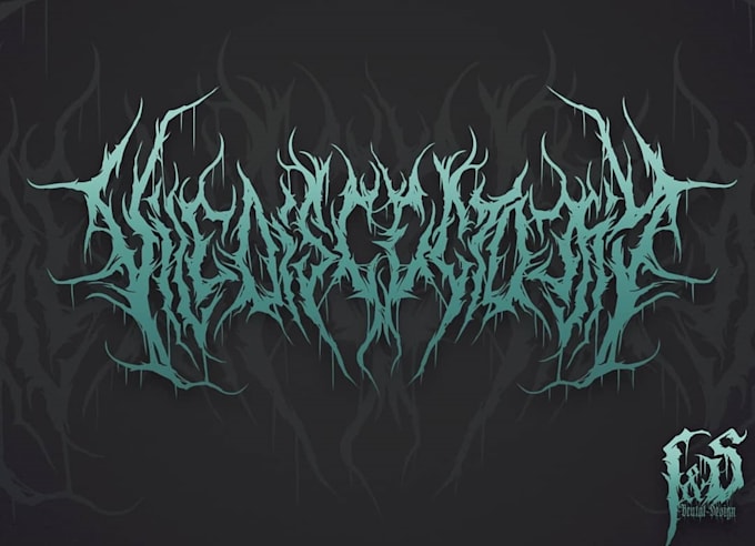 Custom font hand drawing, death metal, logo design by Alma_seeman | Fiverr