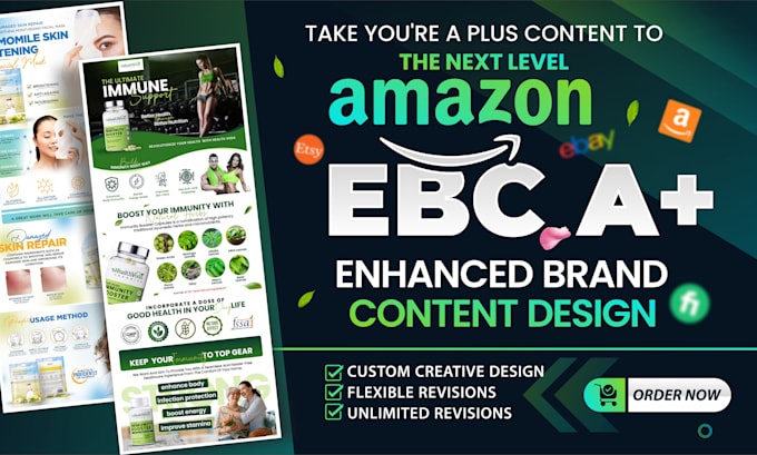 Design amazon enhanced brand content ebc a plus by Aone_studio | Fiverr