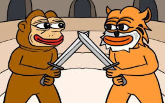 2d animation and 2d memecoin animation, memecoin character by ...