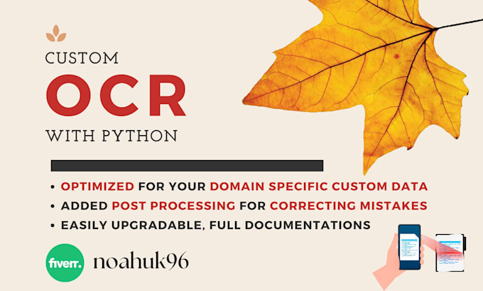Create powerful ocr api paddle, surya, doctr, qwen, ovis2, ai, ml, python by Noahuk96 | Fiverr