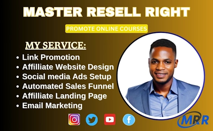 Promote master resell right courses with email marketing by ...