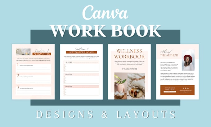 Design editable workbooks, ebooks and pdfs in canva by Msalman32 | Fiverr