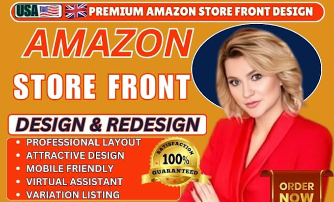 Create amazon brand store, amazon store front design, design amazon ...