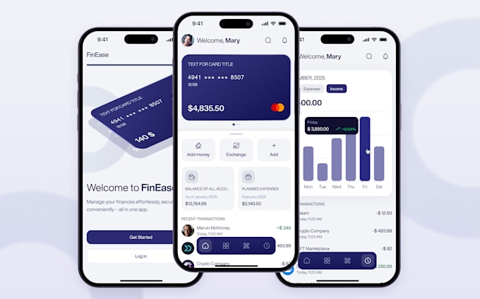 Professional ui ux design for android and ios apps by Irynalesiuk | Fiverr