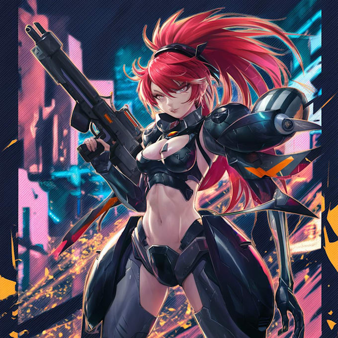 Create anime, mecha, pop art ,fan art and original character by ...