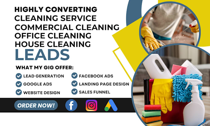 Generate cleaning leads commercial cleaning office cleaning house ...