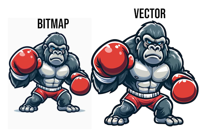 Tracing bitmap image or logo to clean and sclable vector file by Ad_cartoon | Fiverr
