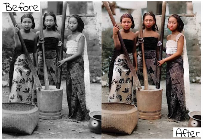 Restore and add color to your precious memories by Divadewantara | Fiverr