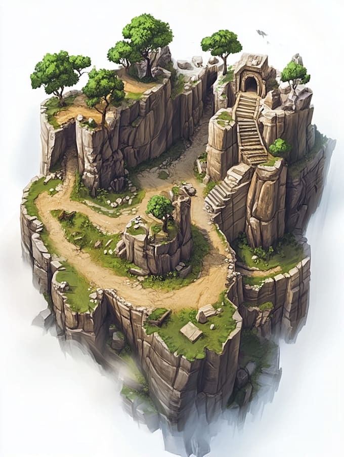 Do fantasy map drawing or game map by Rhiwwerso | Fiverr