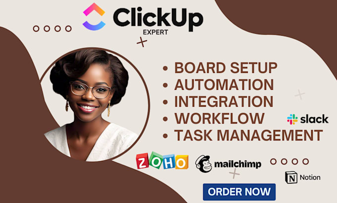 Be your clickup expert streamline workflow board setup automation integration by Victorigb | Fiverr