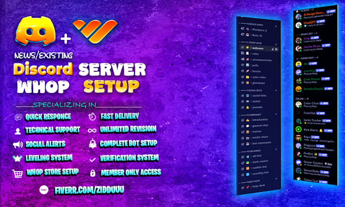 Delivered professional discord and whop server in 12 hours by Zidduuu ...
