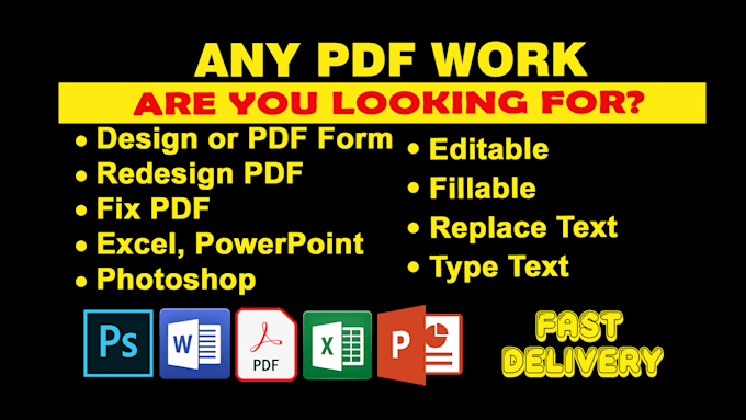 Create fillable pdf editable pdf form convert to ms office by ...