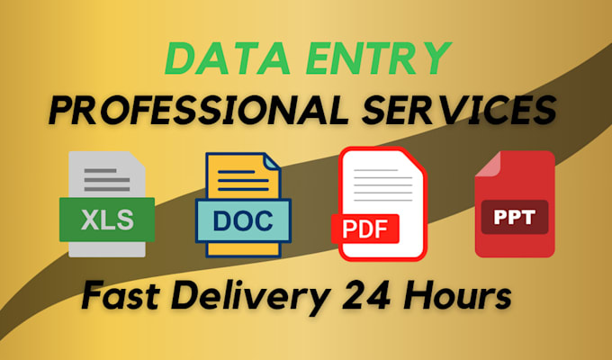 Fast and reliable data entry to excel conversion services by Tareq_02 | Fiverr