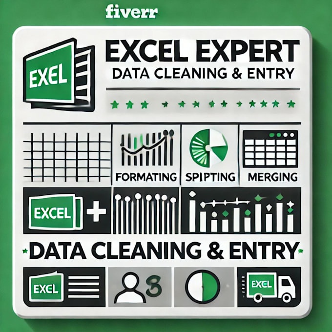 Clean, format, merge, split, data entry excel data by Sufiyan_excel55 | Fiverr