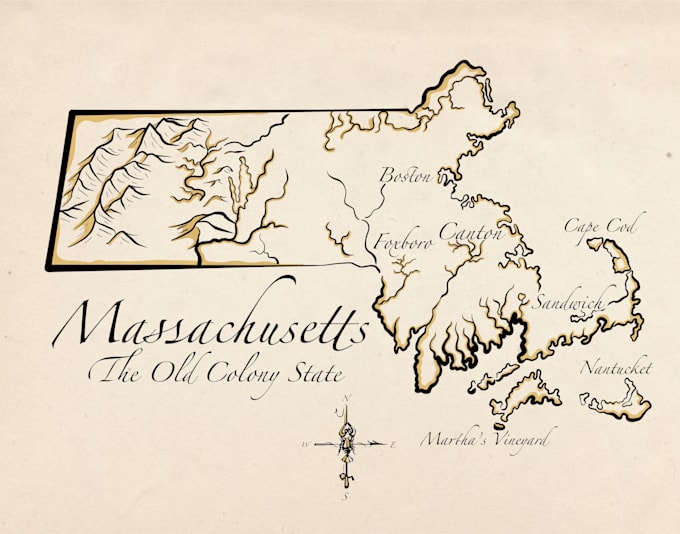 Draw a custom map for you by Jefft8 | Fiverr