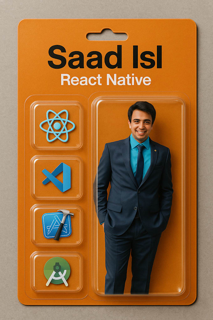 Build professional cross platform mobile apps using react native cli and expo by Saad_islam28 ...